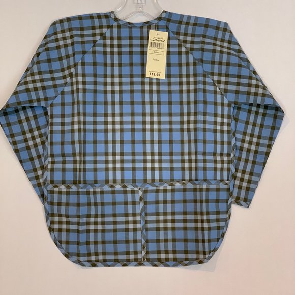 Other | Blue Plaidlong Sleeve Art Smock For Kids Toddlerwaterproof ...